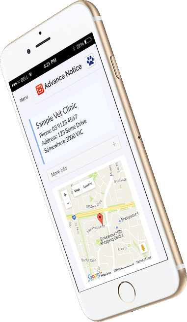 Advance Notice – Online appointment booking system